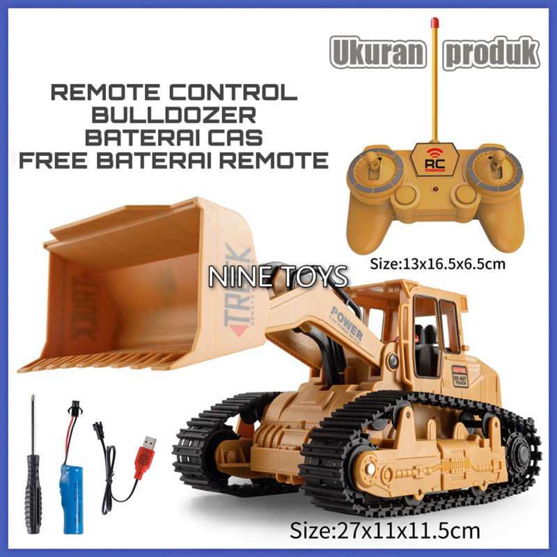 Jual REMOTE CONTROL BULLDOZER EXCAVATOR RC BEKO BULDOSER MOBIL REMOTE ...