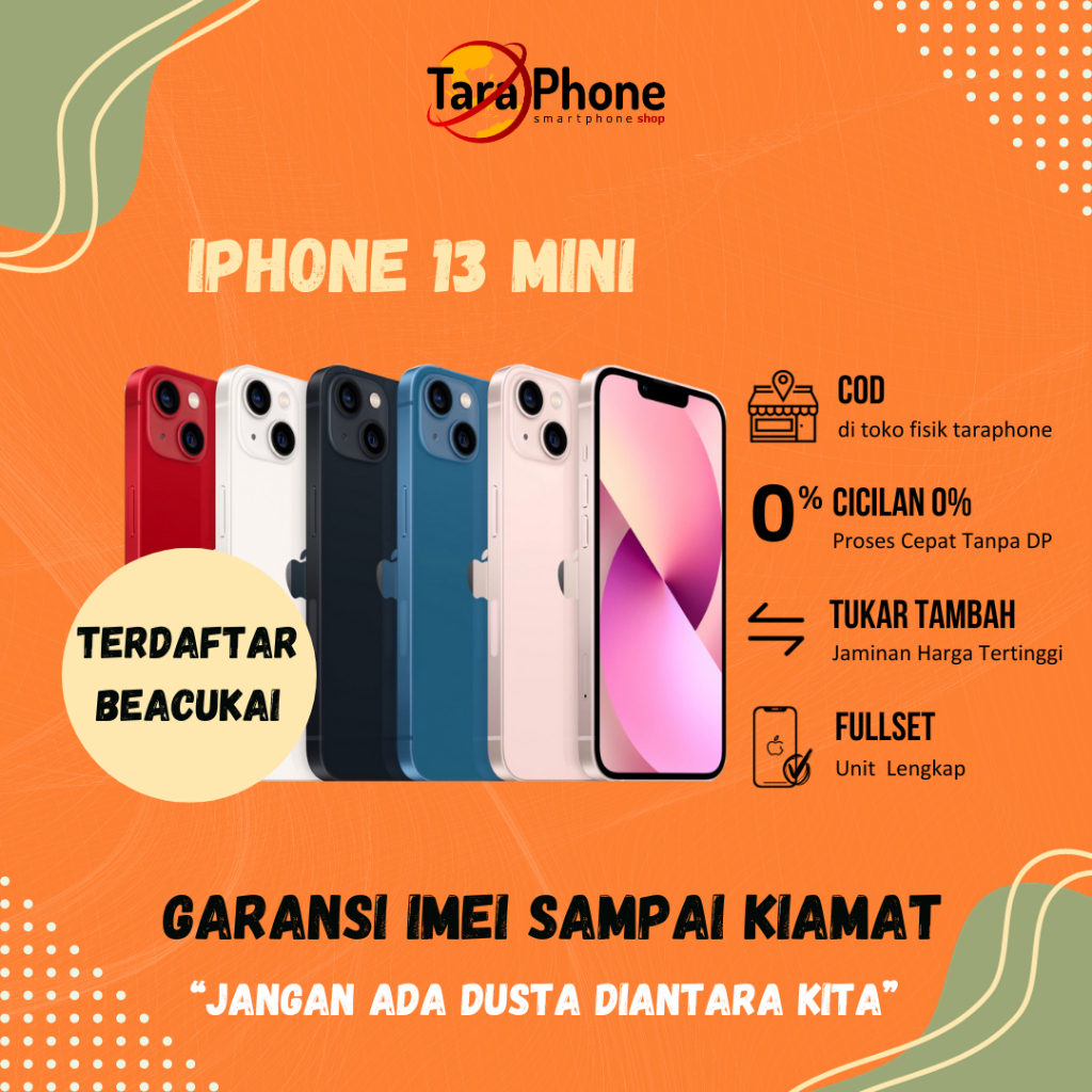 Jual iPhone 13MINI 128/256GB RESMI BEA CUKAI | Shopee Indonesia