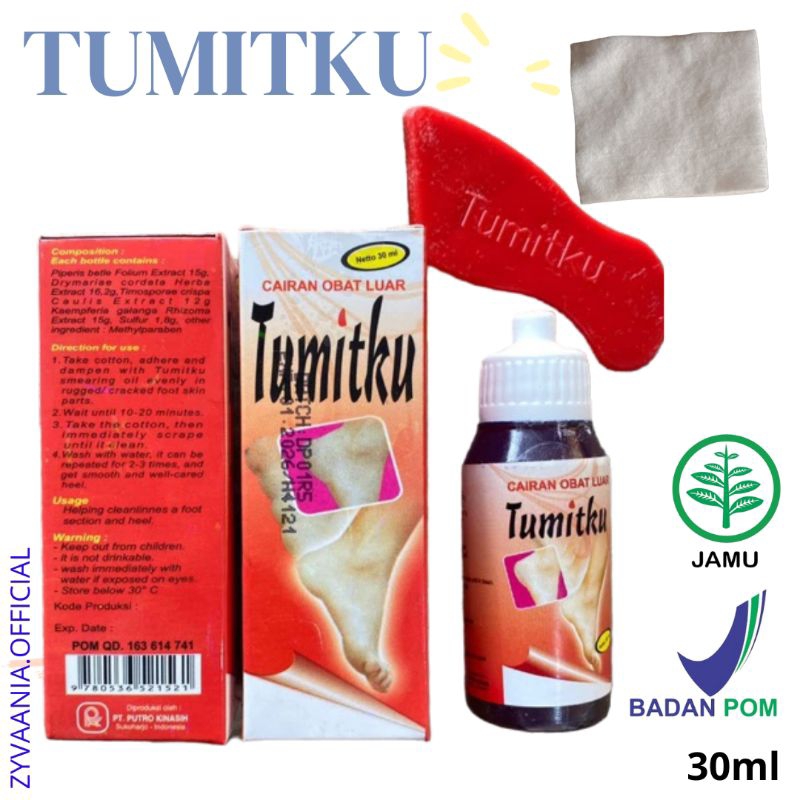 Jual Tumitku Penghilang Kaki Pecah Kapalan 30ml Original BPOM | Shopee ...