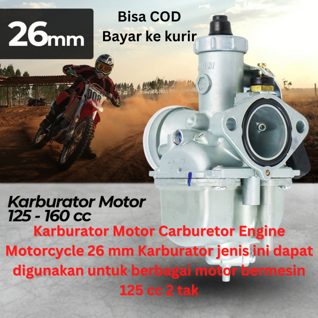 Jual Karburator Motor Carburetor Engine Motorcycle 26 mm Karburator ...