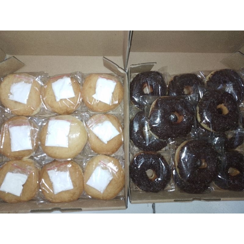 Jual Donat Kentang Meses Coklat atau Gula Halus (Packing Plastik ...