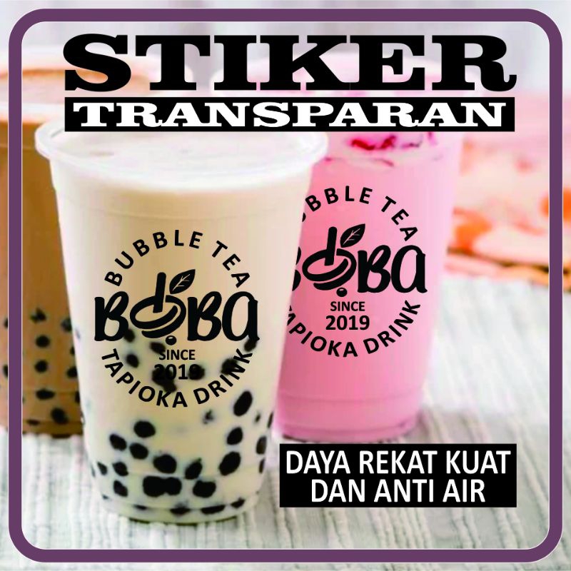 Jual STIKER MINUMAN KEMASAN CUP BOBA (vol 1) | Shopee Indonesia