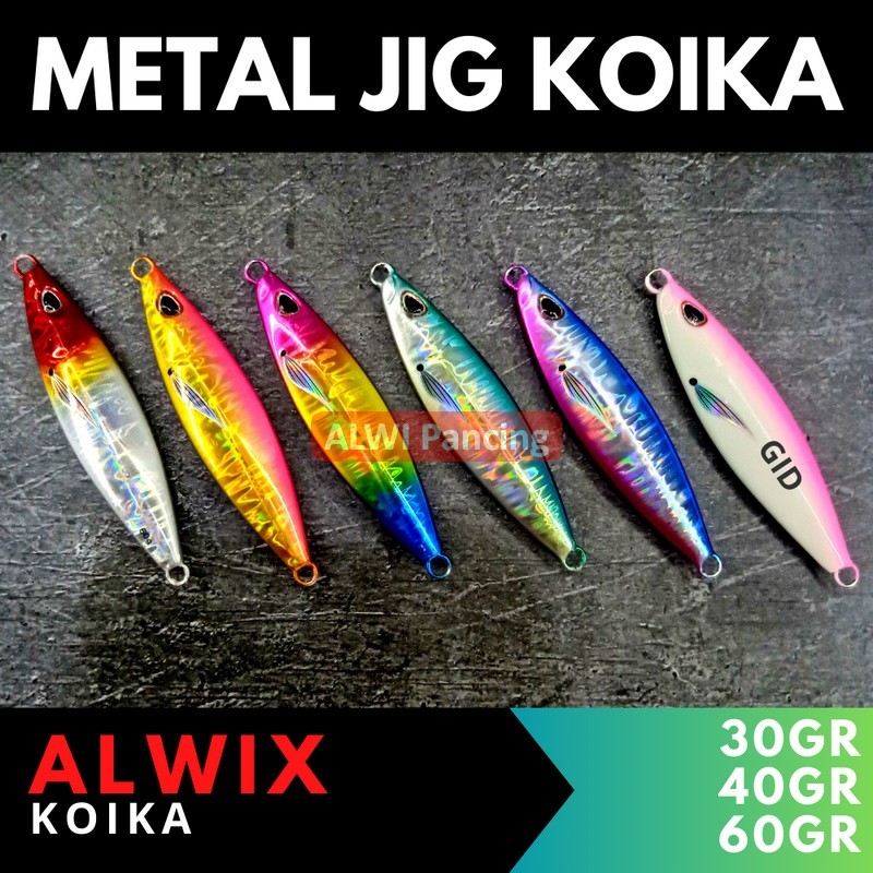 Jual ALWIX Metal Jig KOIKA 30gr 40gr 60gr 80gr Umpan Jigging Laut Slow Retrieve | Shopee Indonesia