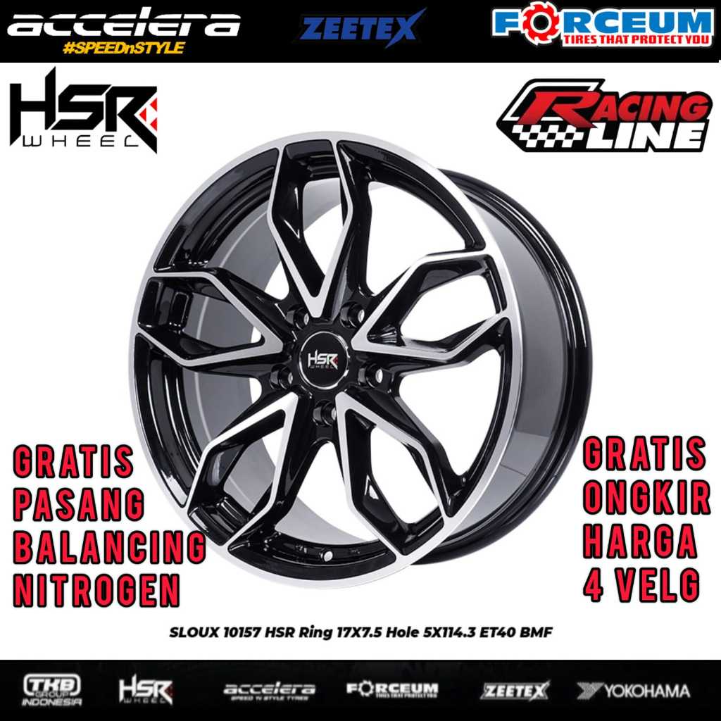 Jual VELG MOBIL RACING HSR SLOUX R17 UNTUK INNOVA ALPHARD TERIOS EXPANDER RUSH LUXIO ERTIGA ...