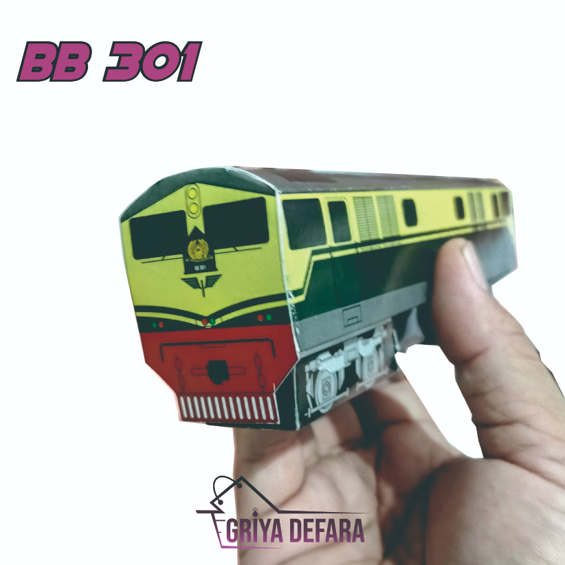 Jual GRIYADEFARA PAPERCRAFT LOKOMOTIF KERETA API BB 301 SKALA HO ...