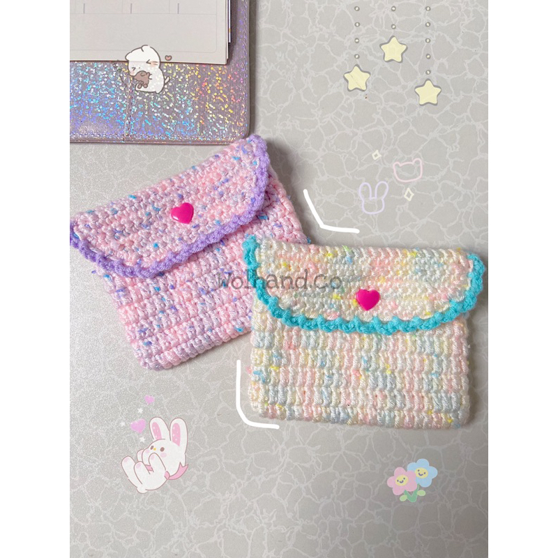 Jual Puffy wallet rajut | dompet rajut | crochet wallet card | card ...