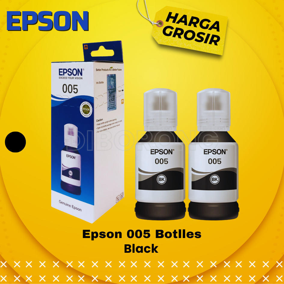 Jual Tinta Epson 005 BK Black Original Series M1100 M1120 M1180 M2140 ...