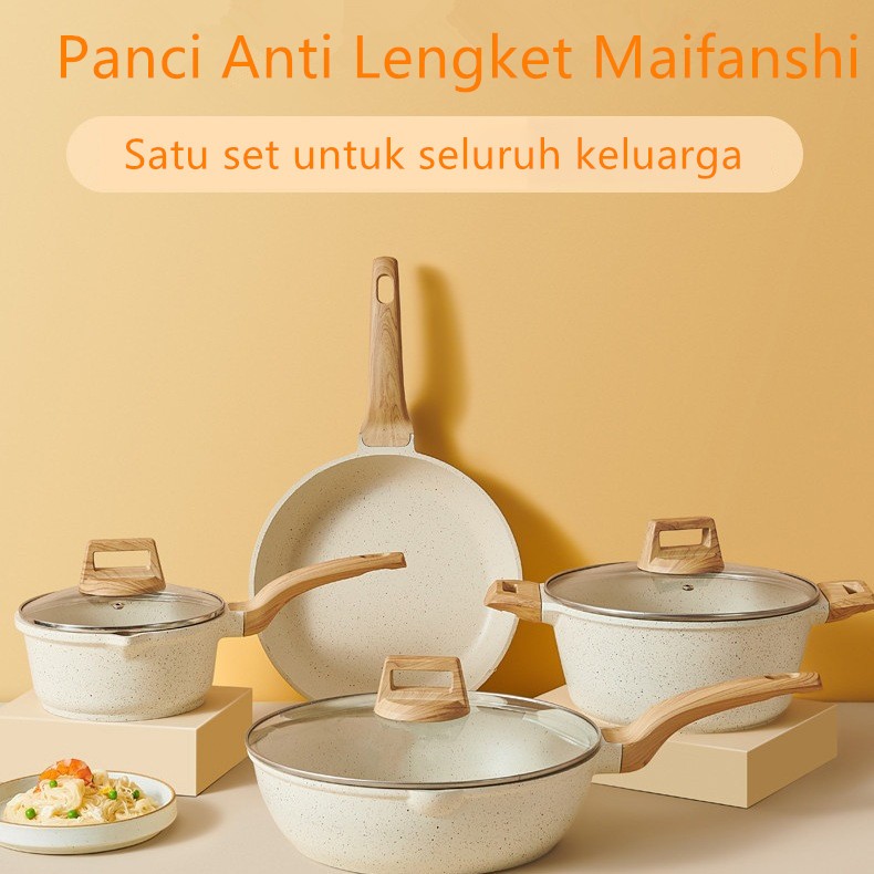Jual 7pcs Antilengket Peralatan Masak Wajan Rumah Tangga Wajan Dengan ...