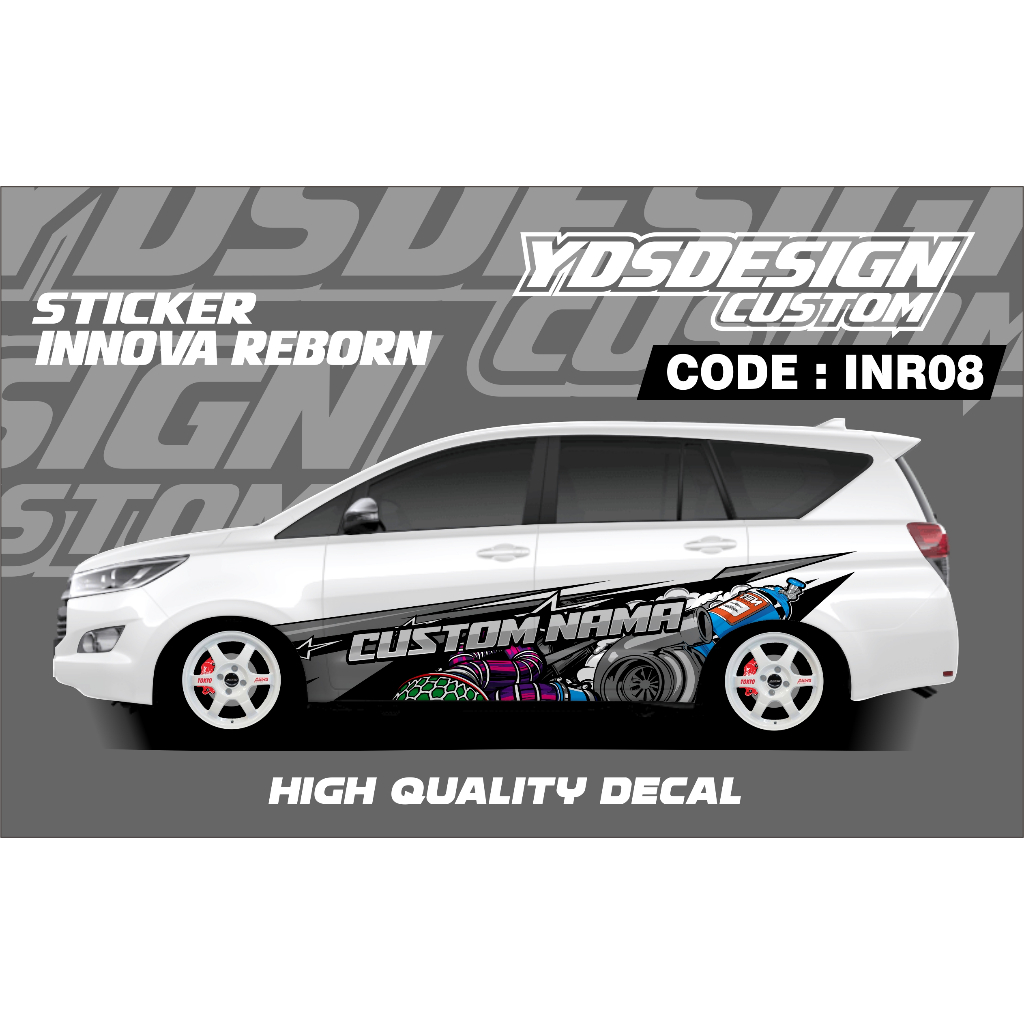 Jual STICKER DECAL THAILOK MOBIL INNOVA REBORN KODE INR08, PAJERO ...