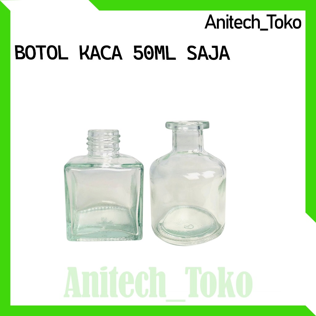 Jual [anitech toko] Botol Kaca Reed Diffuser 50ml Tutup | Shopee Indonesia