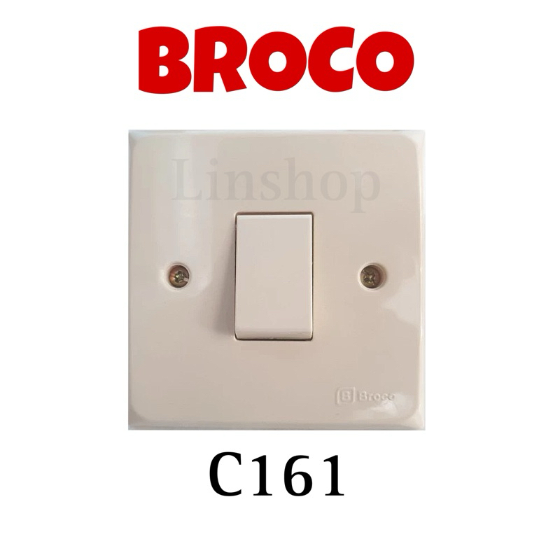Jual BROCO ALLEGRA IB SAKLAR ENGKEL CREAM C161 C16111 SINGLE SWITCH INBOW TANAM | Shopee Indonesia