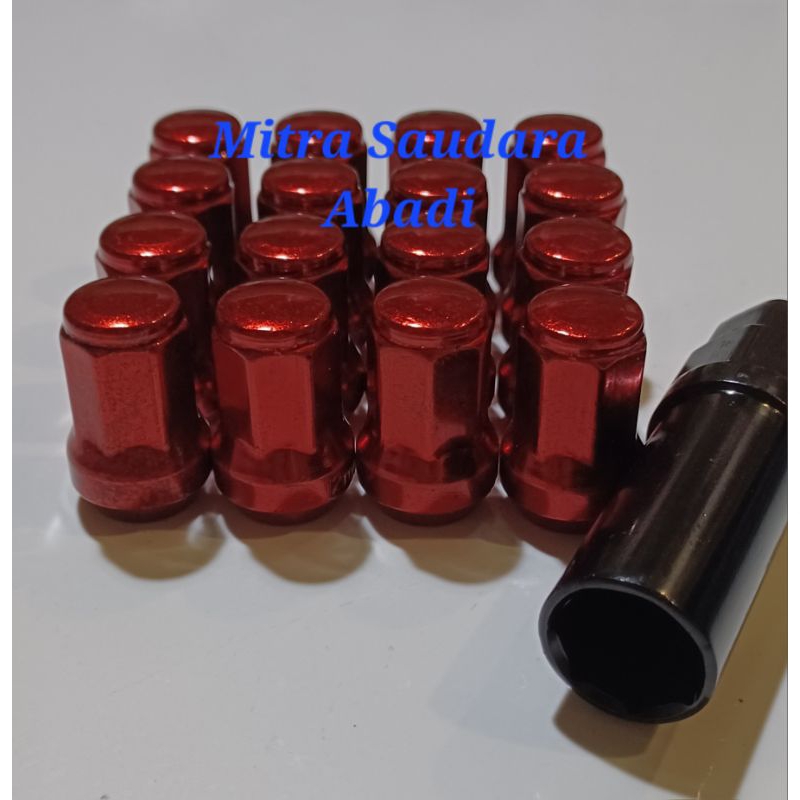 Jual Mur roda variasi 16,5mm segi 7 baut racing Heptagon untuk lubang ...