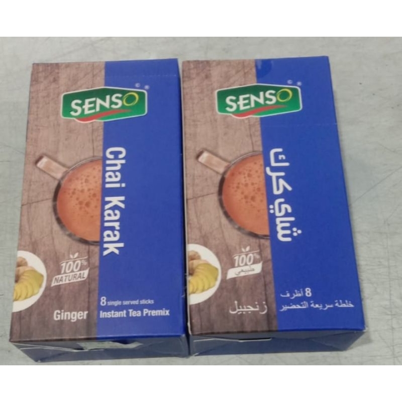 Jual Teh Chai Karak Ginger / Instant Tea Premix Senso 8 sachet | Shopee ...