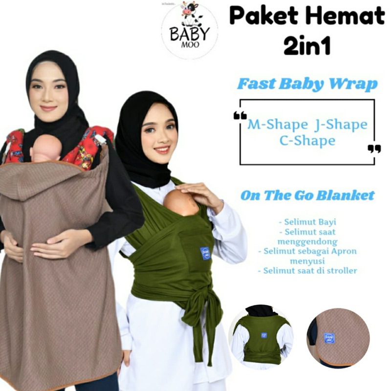 Jual Paket Hemat Selimut Bayi Clip On The Go Blanket Multifungsi Dan ...