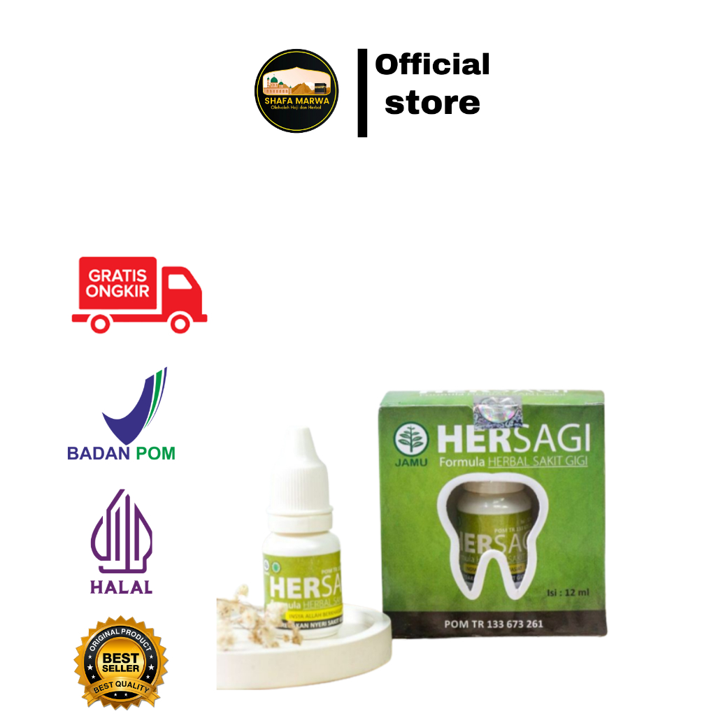 Jual HERSAGI Herbal Indo Utama HIU - Formula herbal Obat Sakit Gigi ...