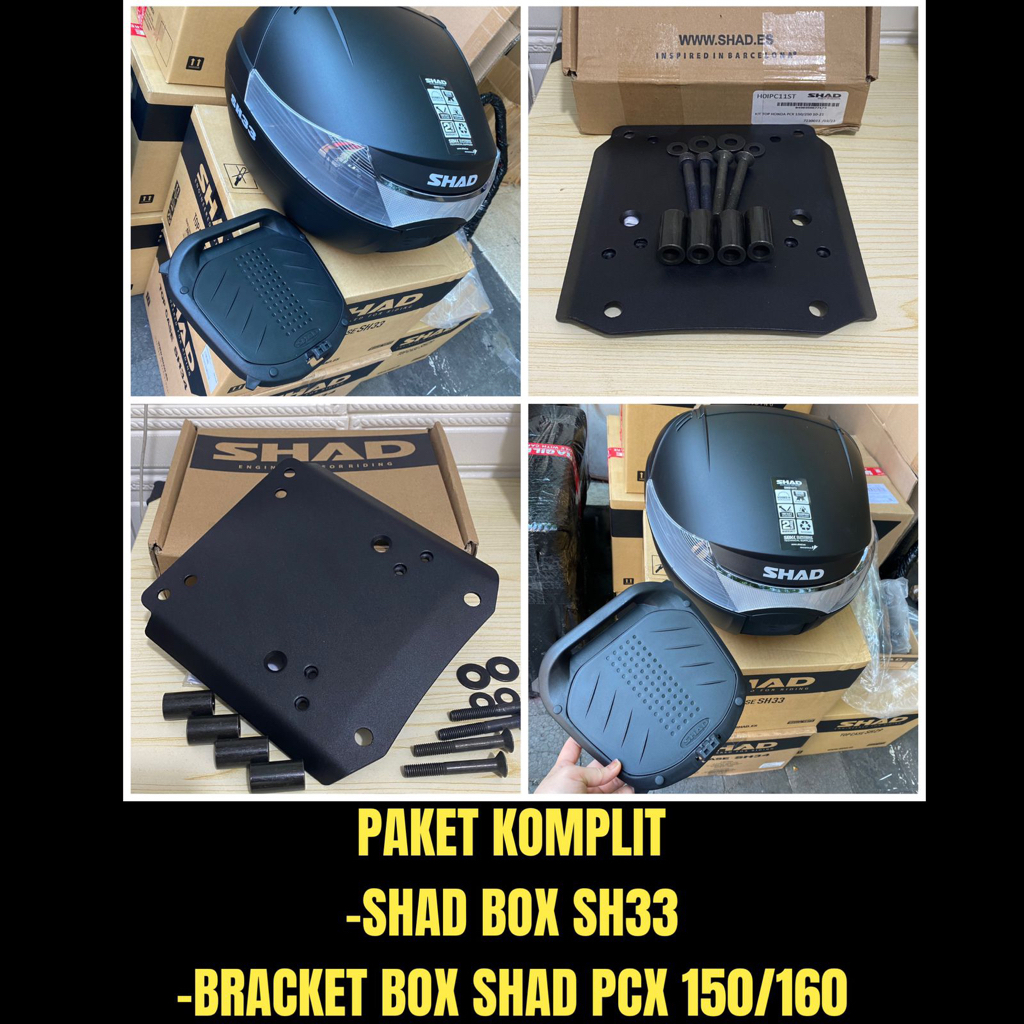 Jual BOX SHAD PCX 160 Plus Box shad SH33 BOX SHAD SH33 Plus Breket Box ...
