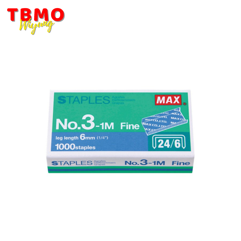 Jual TBMO Refill Staples / Isi Staples MAX No. 3 | Shopee Indonesia
