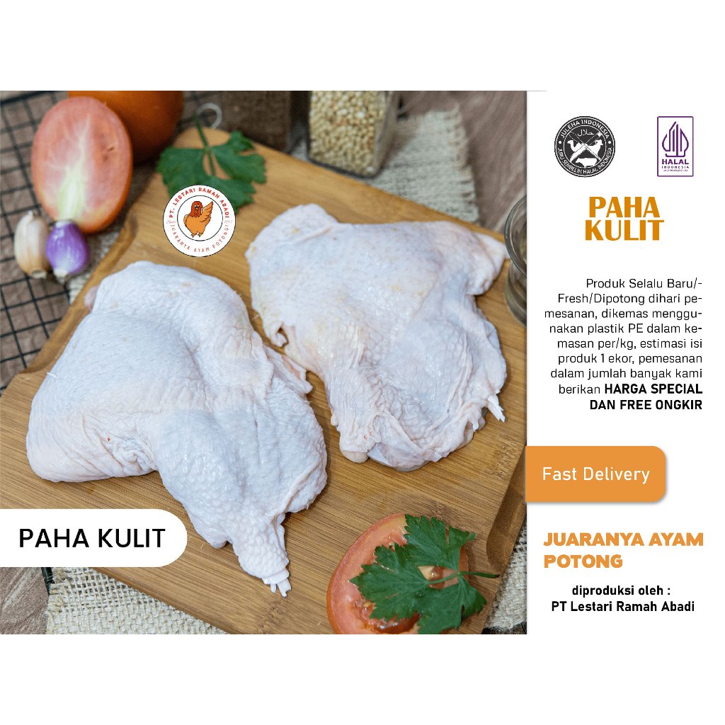 Jual Daging Ayam Paha Fillet Boneless dengan Kulit 1kg | Shopee Indonesia