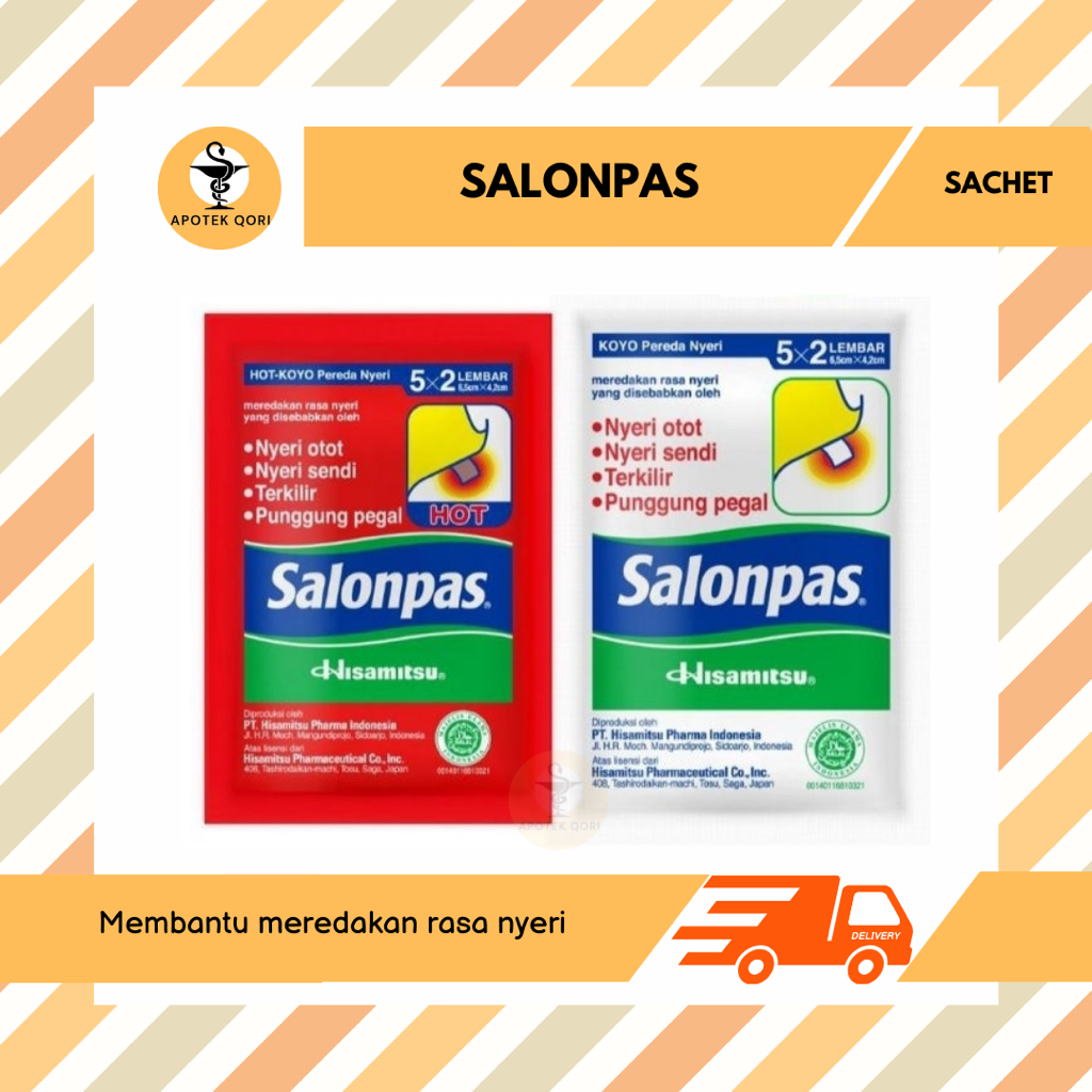 Jual SALONPAS EXTRA HOT/ SALONPAS HOT/SALONPAS SACHET/KOYO PEREDA NYERI ...