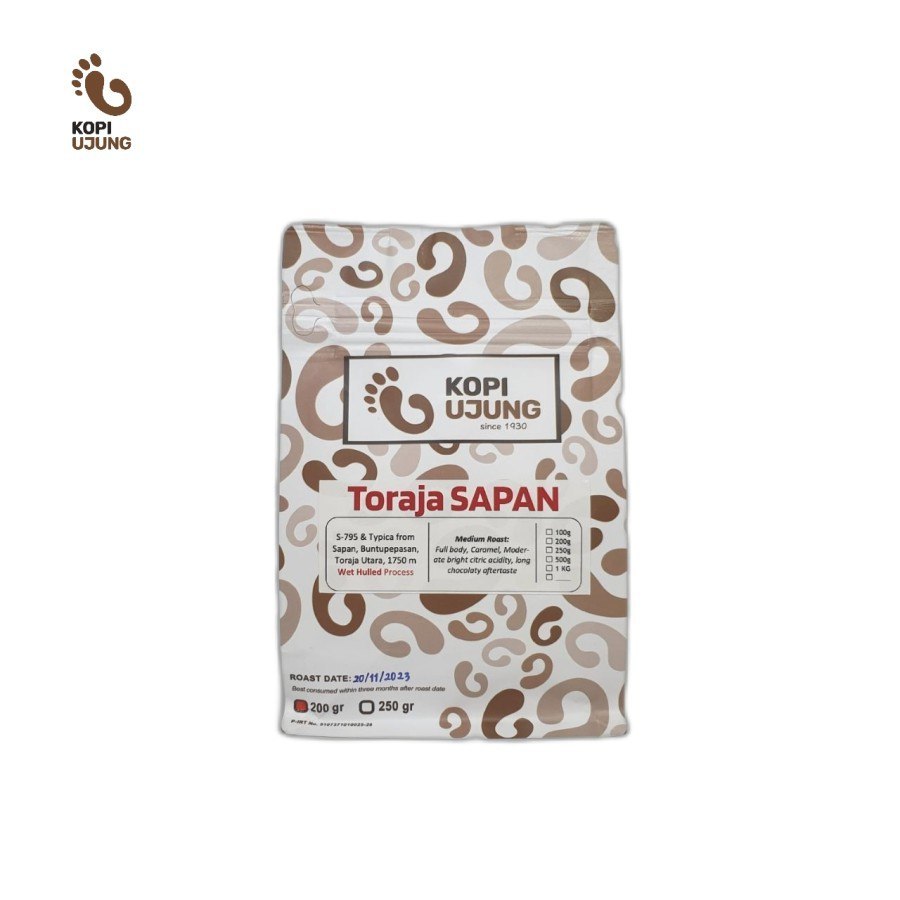 Jual Kopi Ujung Arabica Toraja Sapan 200 Gram | Shopee Indonesia
