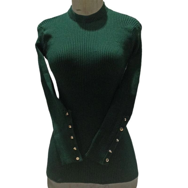 Jual INNARA OVERSIZE PRIMULLA/BUTTON KNIT TURTLENECK/KANCING TANGAN ...