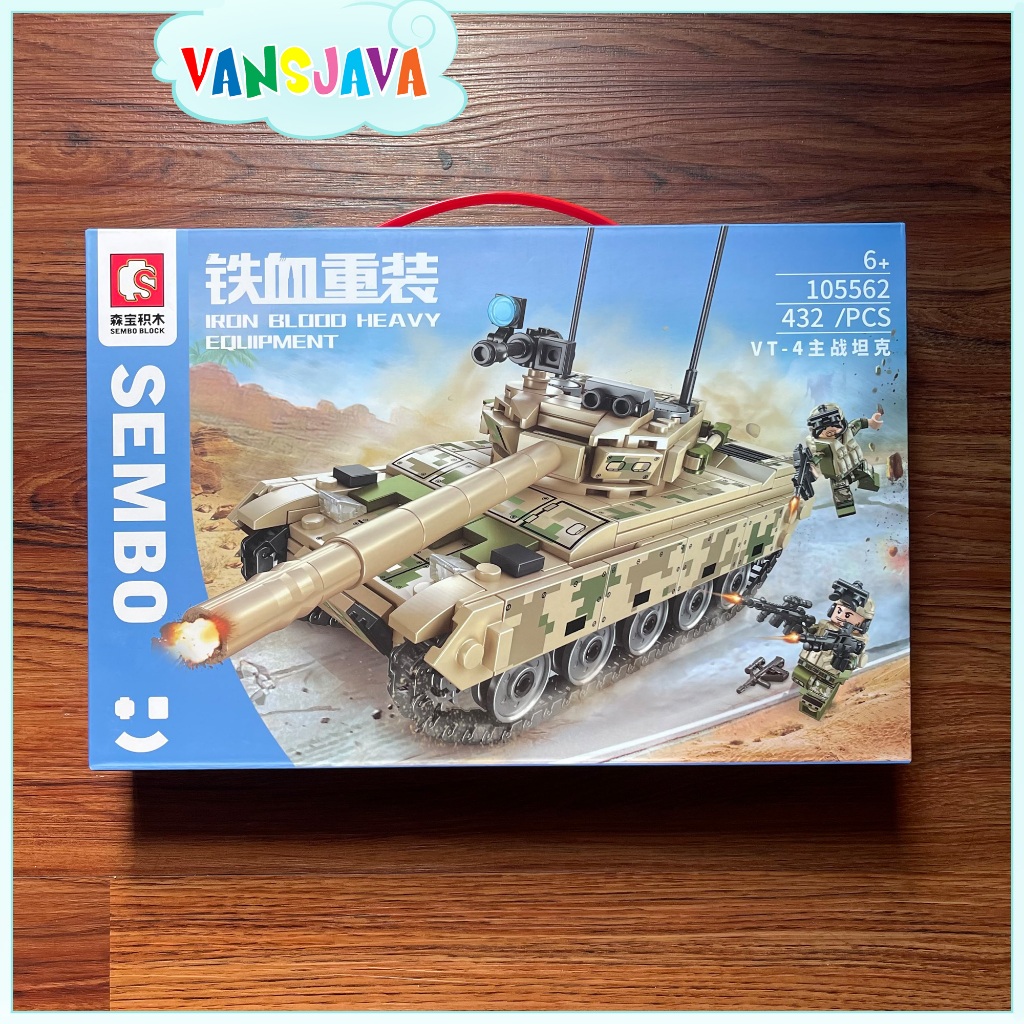 Jual VANSJAVA - SEMBO TANK / Block brick balok susun puzzle rakit ...