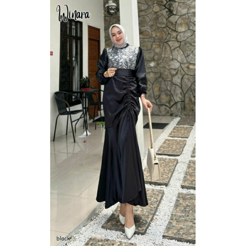 Jual WINARA / AUREL/CHANA/MEDINA DRESS BRUKAT SERUT /GAMIS MERMAID ...