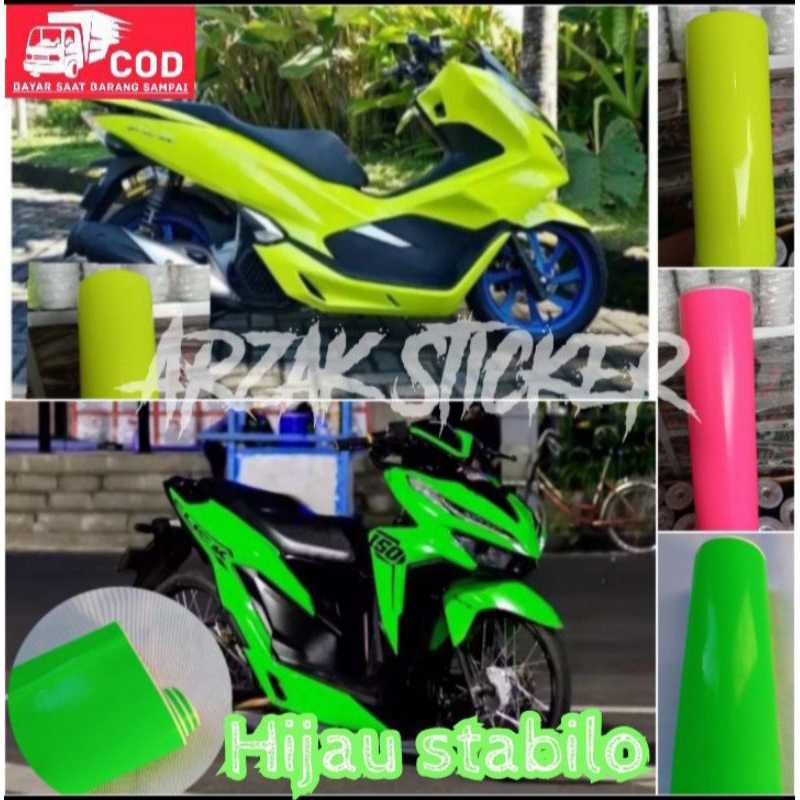 Jual STIKER SKOTLET HIJAU STABILLO STICKER STABILLO HIJAU NYALA GLOSSY | Shopee Indonesia