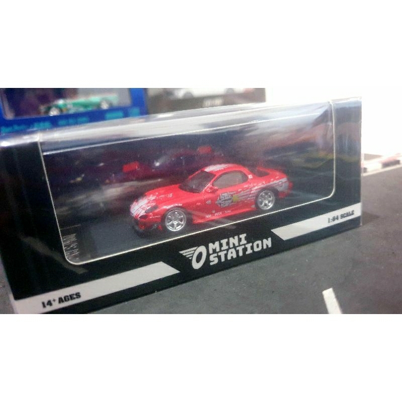 Jual Diecast Mini Station Mazda RX7 RX 7 Doms Fast & Furiuos Red Segel ...