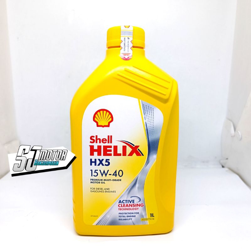 Jual Oli Mobil Shell Helix HX5 15W-40 (1 Liter) | Shopee Indonesia