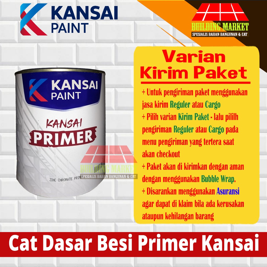 Jual CAT PRIMER CAT DASAR BESI CAT MENI BESI KANSAI ZINC CHROMATE 5 KG ...
