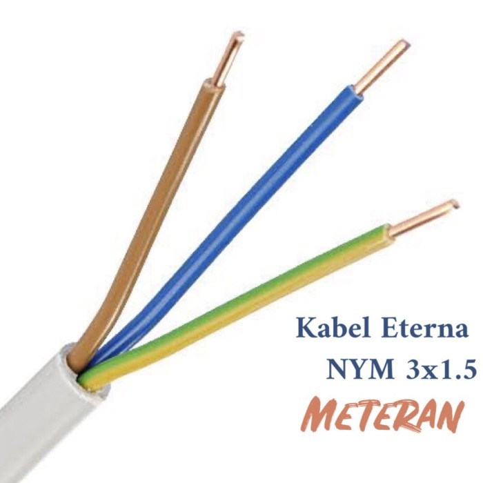 Jual KABEL NYM 3X1.5 50M ETERNA (METERAN) | Shopee Indonesia