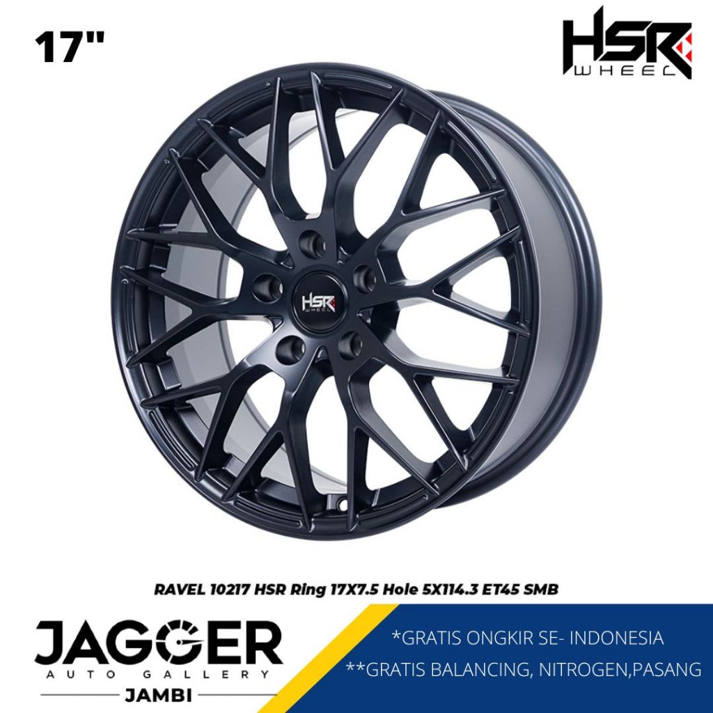 Jual velg mobil rush innova crv hrv. RAVEL 10217 HSR R17X75 H5X114,3 ...