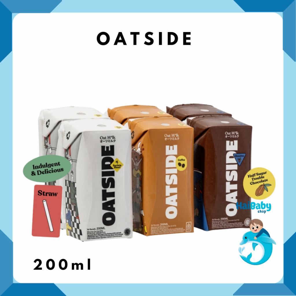 Jual OATSIDE Mini Oatmilk 200 ml Straw | Shopee Indonesia