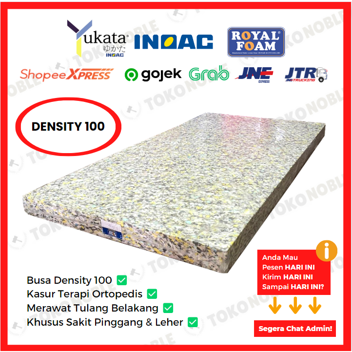 Jual Busa Rebonded Rebounded Foam Density 100 Kasur Matras Terapi ...