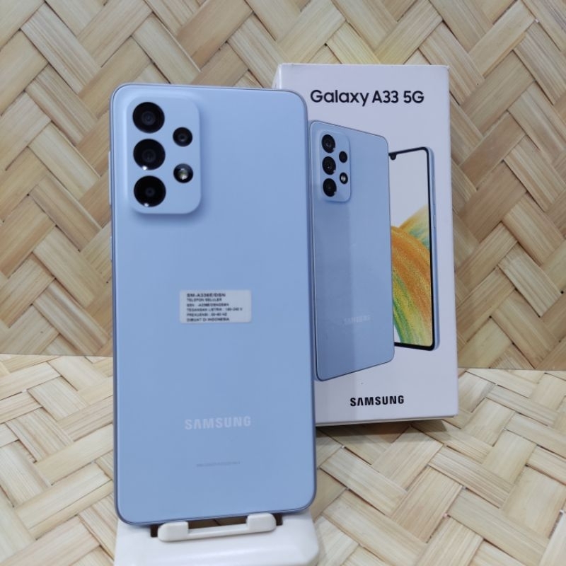 Jual Samsung A33 5G 8/256GB 8/128GB Handphone Second Fullset original ...