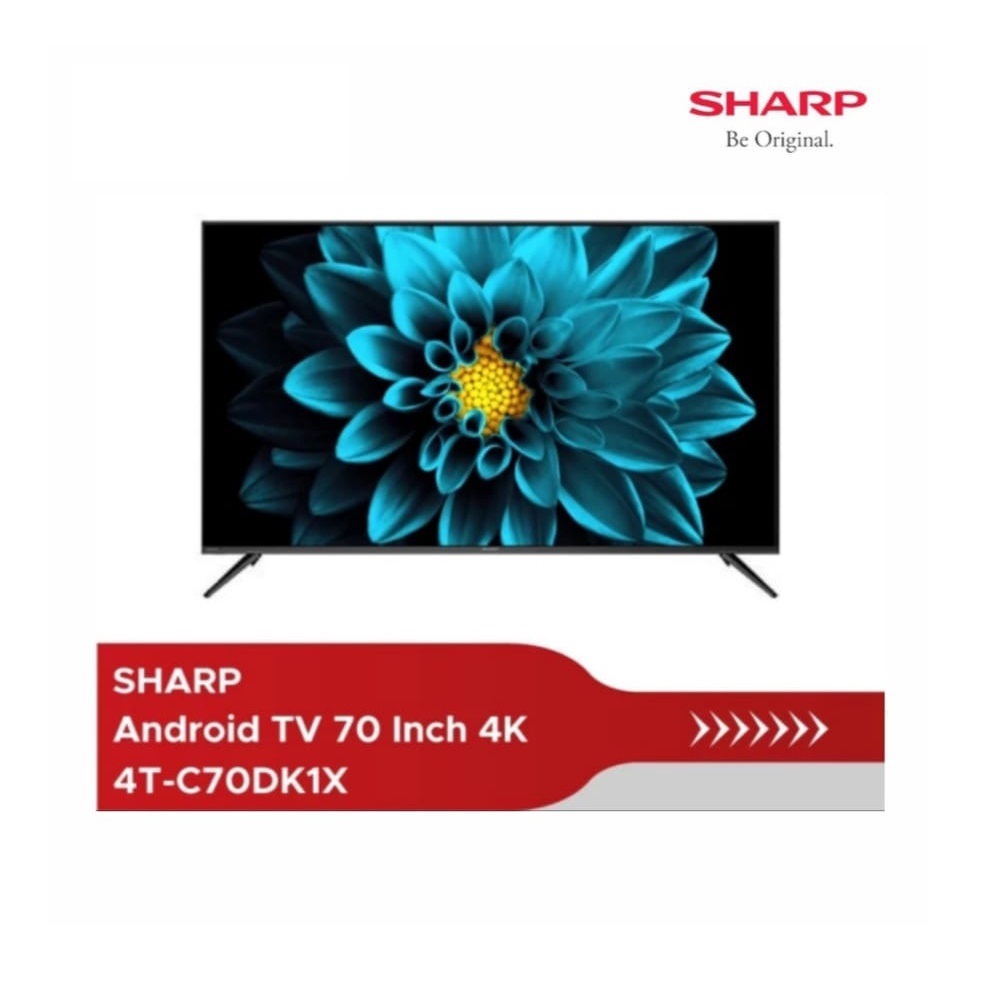 Jual SHARP C70DK1X / 4K 4T-C70DK1X Android TV 70 Inch | Shopee Indonesia