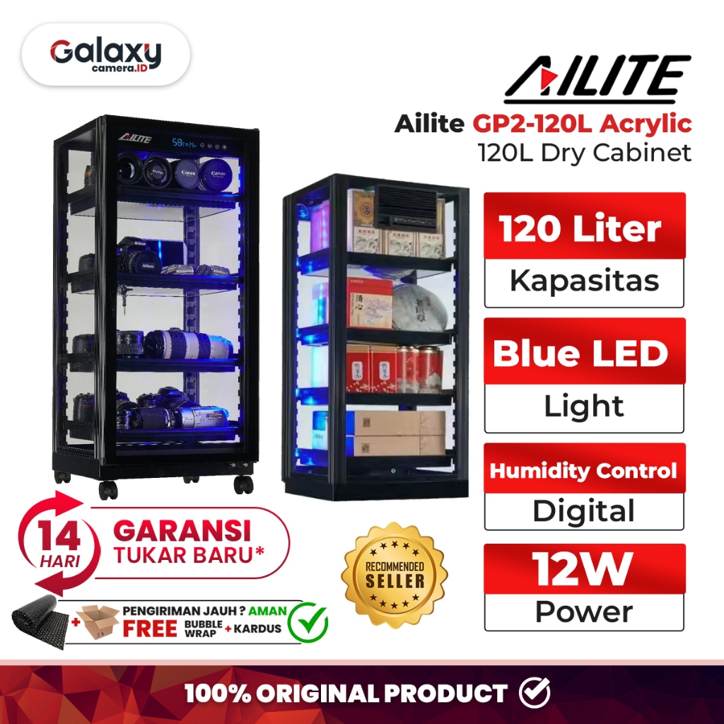 Jual Ailite Dry Cabinet GP2 120L Acrylic Dry Box Kamera GP-2 120Liter ...