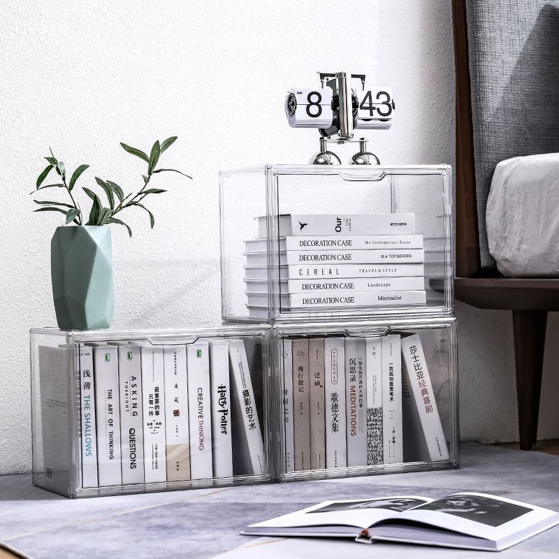 Jual Books Meja Container Box Organiser Acrylic Transparent | Shopee ...