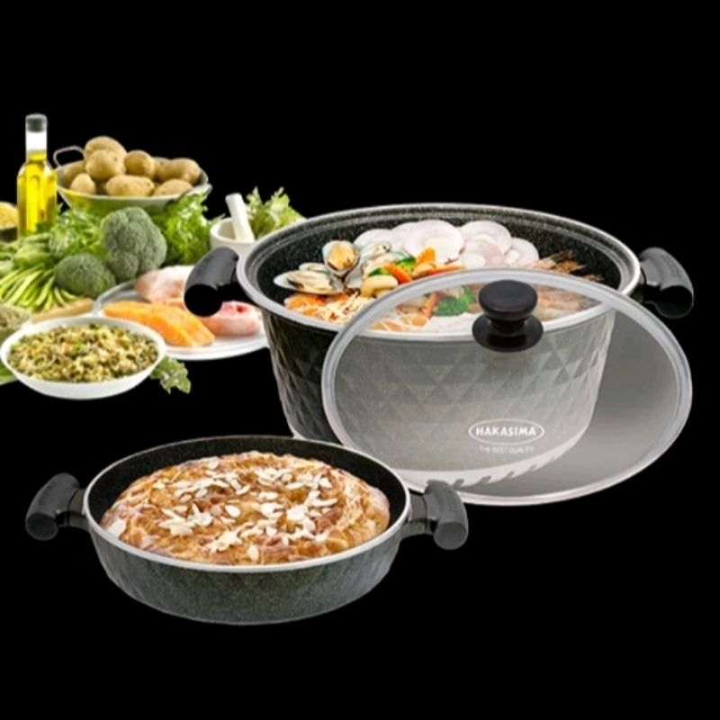Jual HAKASIMA Diamond Amazing Pan 32 Full Set | Shopee Indonesia