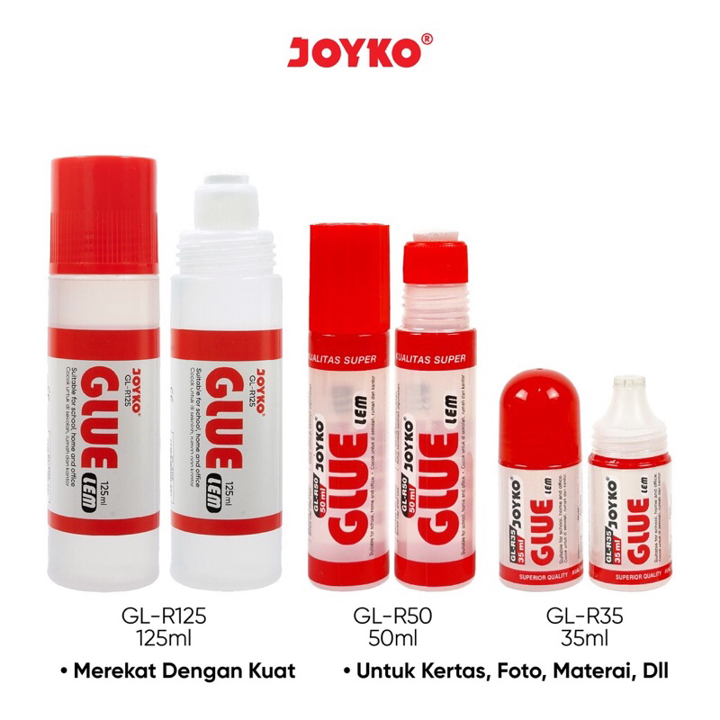 Jual LIQUID GLUE / LEM KERTAS/LEM CAIR JOYKO GL-R35~50 | Shopee Indonesia