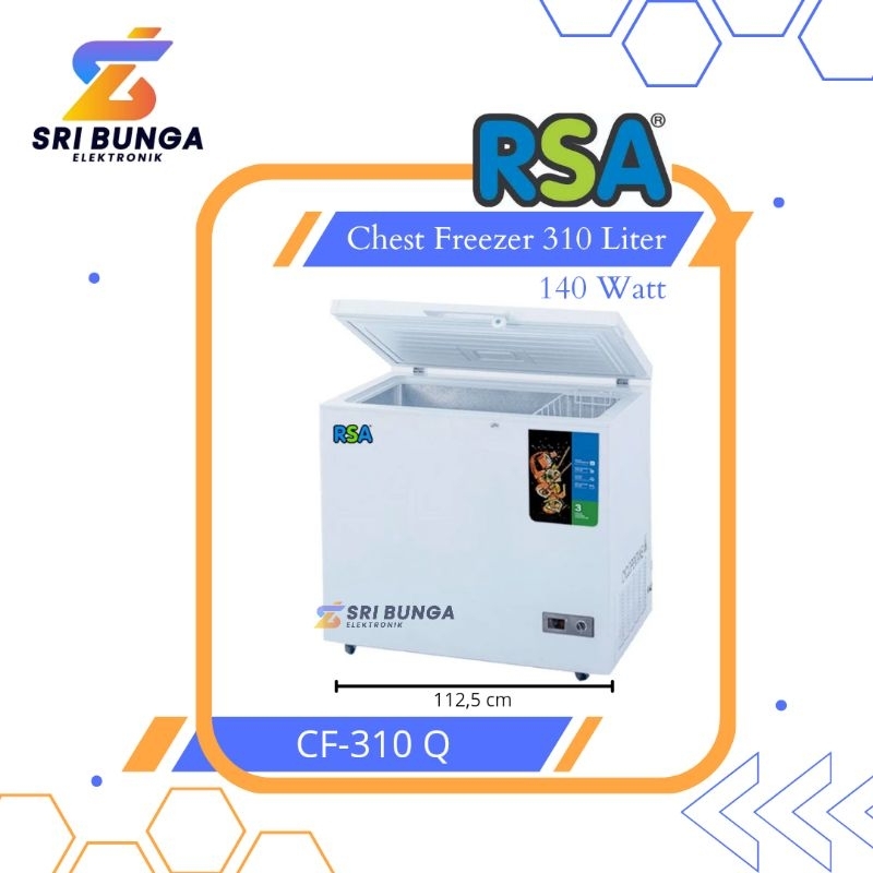 Jual Chest Freezer RSA CF-310 Q Freezer Box 300 Liter | Shopee Indonesia