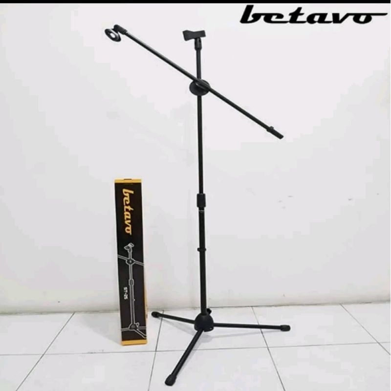 Jual STAND MIC STUDIO BETAVO ST 25 BAHAN BESI TINGGI MAX 170CM COCOK UTK SEMUA MIC | Shopee ...