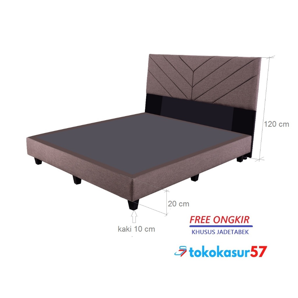 Jual Divan dan Sandaran Superfit type LOGAN Brown Neo Series by ...