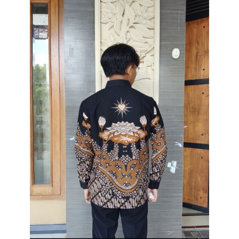 Jual Kemeja BATIK Pria cowok PSHT motif Terate ,kemeja batik lengan ...