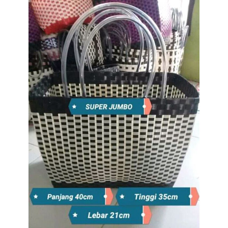 Jual Terlaris TAS SUPER JUMBO |Tas anyaman plastik |Ukuran super jumbo ...