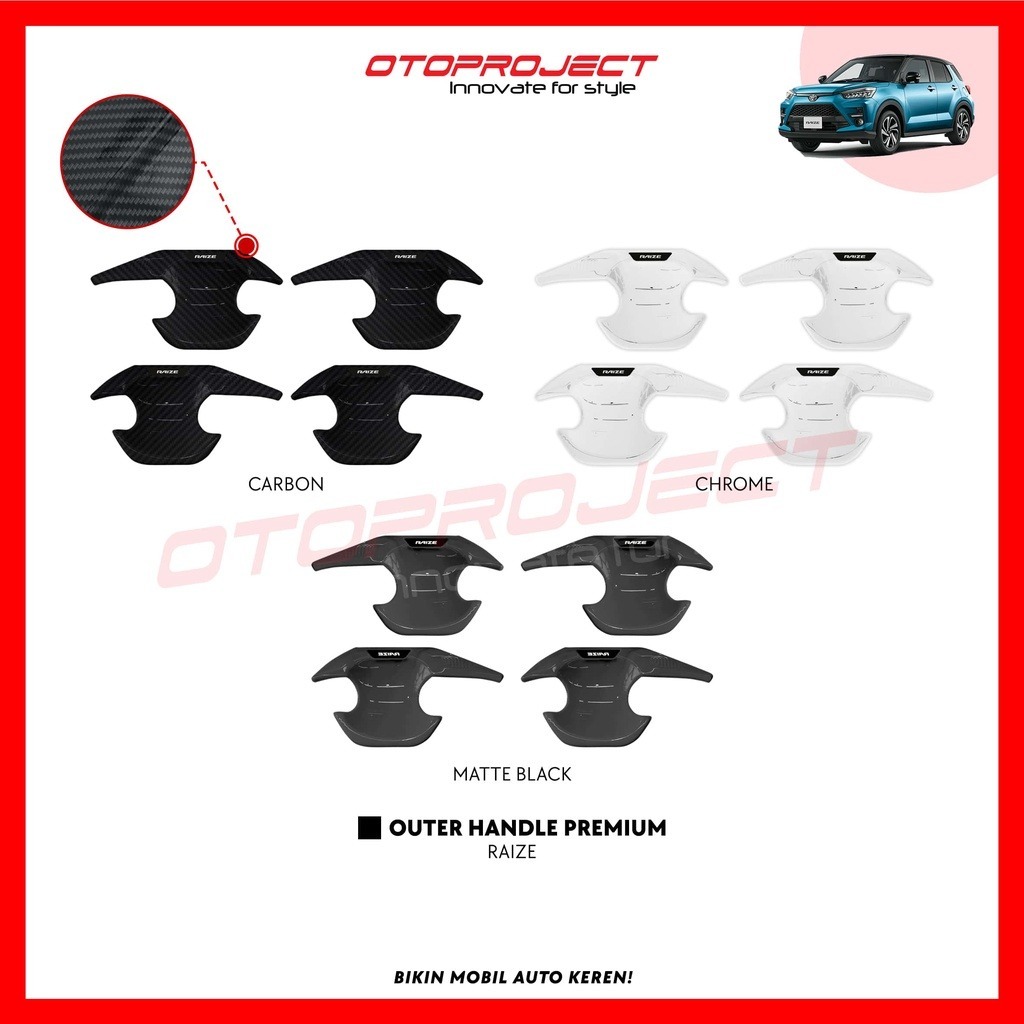 Jual Otoproject - Outer Handle Raize Premium Raize (4 Pcs) | Shopee ...