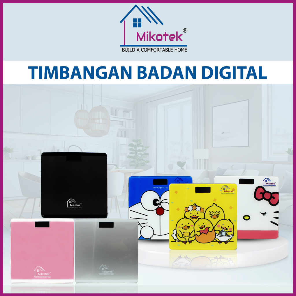 Jual Timbangan Badan Digital Mikotek / Electronik Body Scale Ukuran ...