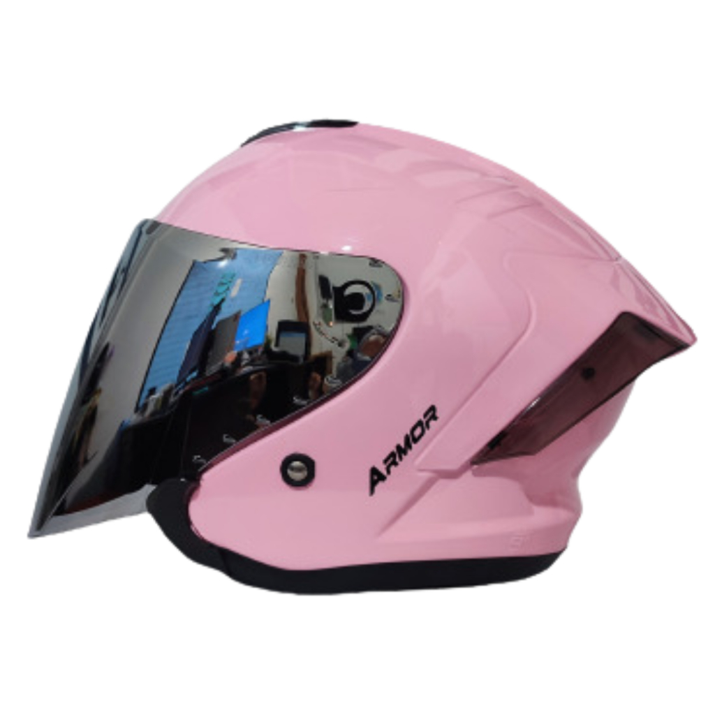 Jual Helm Js Armor Half Face Solid Premium Original SNI | Shopee Indonesia