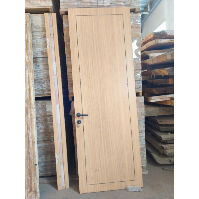 Jual Pintu Kayu 820 x 2000 x 45mm HPL / Pintu Kayu Solid 82 x 200cm Engineering Door + HPL ...